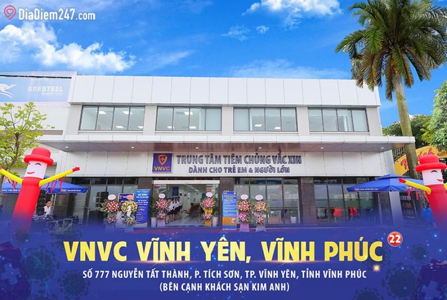Trung tâm tiêm chủng VNVC VĨNH YÊN, VĨNH PHÚC | Địa điểm 247